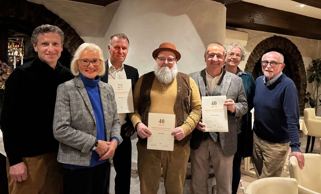 Presseclub Niederrhein ehrte seine Jubilare: - Presseclub Niederrhein